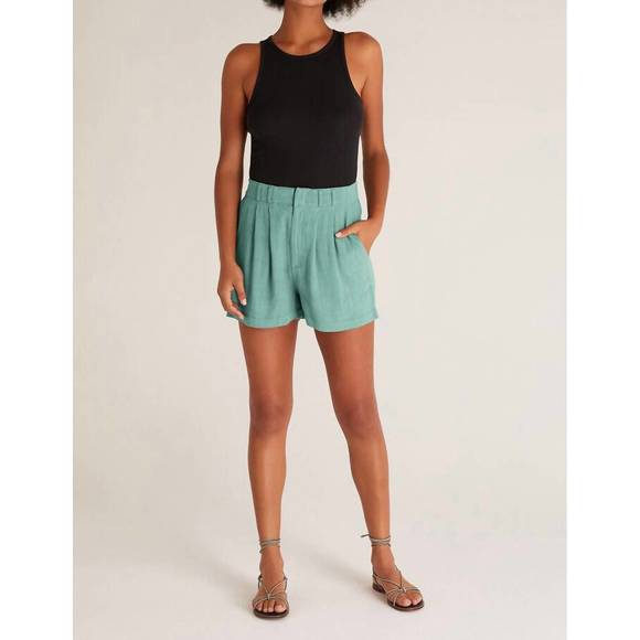 Z Supply | Shorts | New Z Supply Womens Farrah Shorts In Cactus | Poshmark